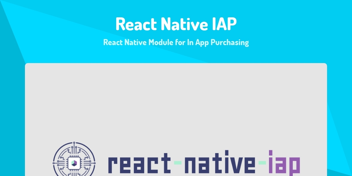 React Native Iap React Native Module For In App Purchasing Made With Reactjs